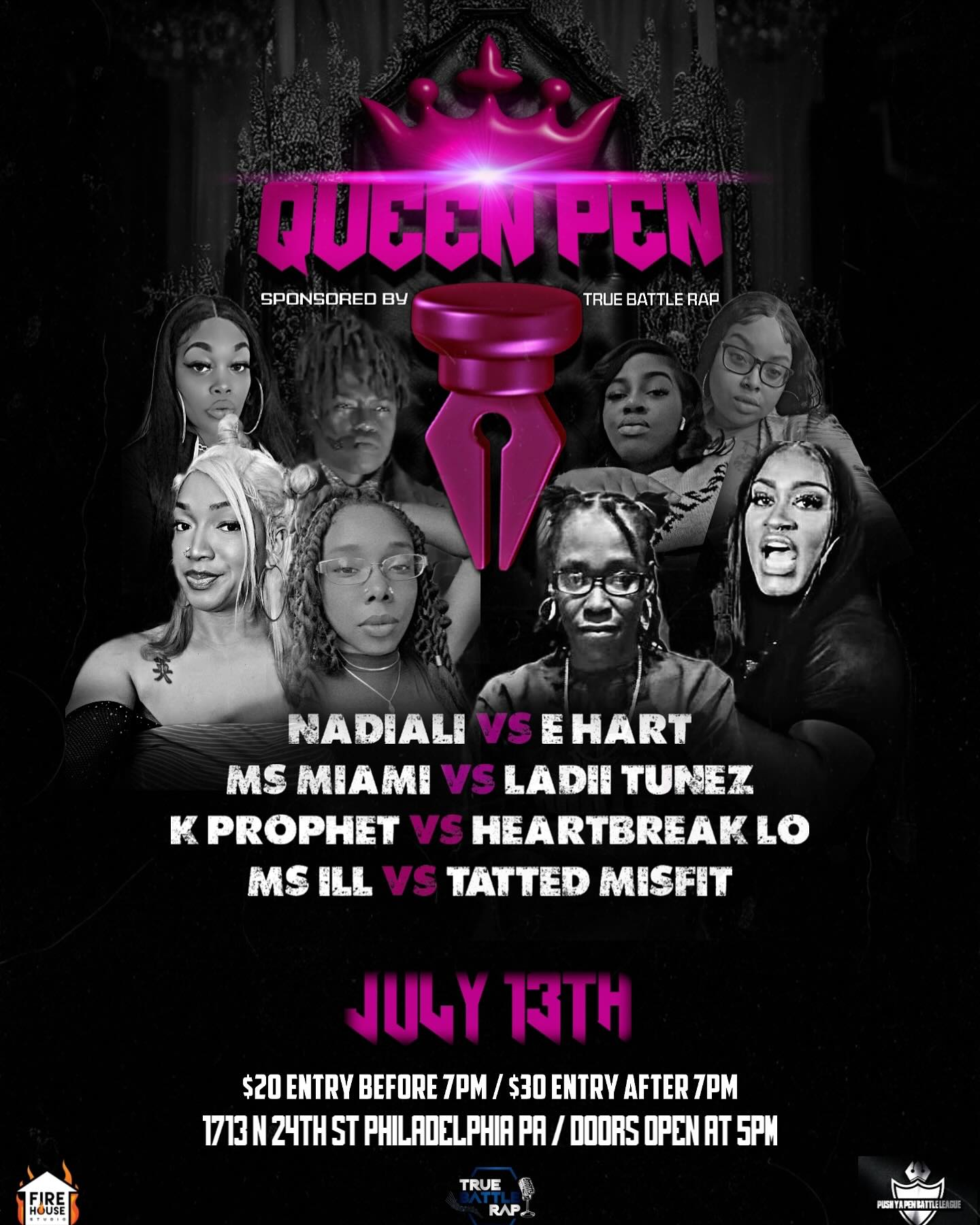 Queen Pen - Push Ya Pen Battle League | Battle Rap Event | VerseTracker