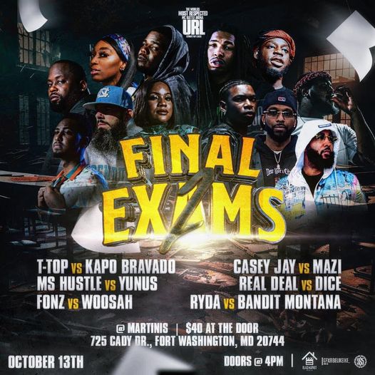 Final Exams 2 - URL: Ultimate Rap League | Battle Rap Event | VerseTracker